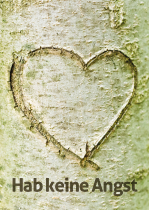 Doppelkarte Hab keine Angst - Grußkarte Fürchte dich nicht