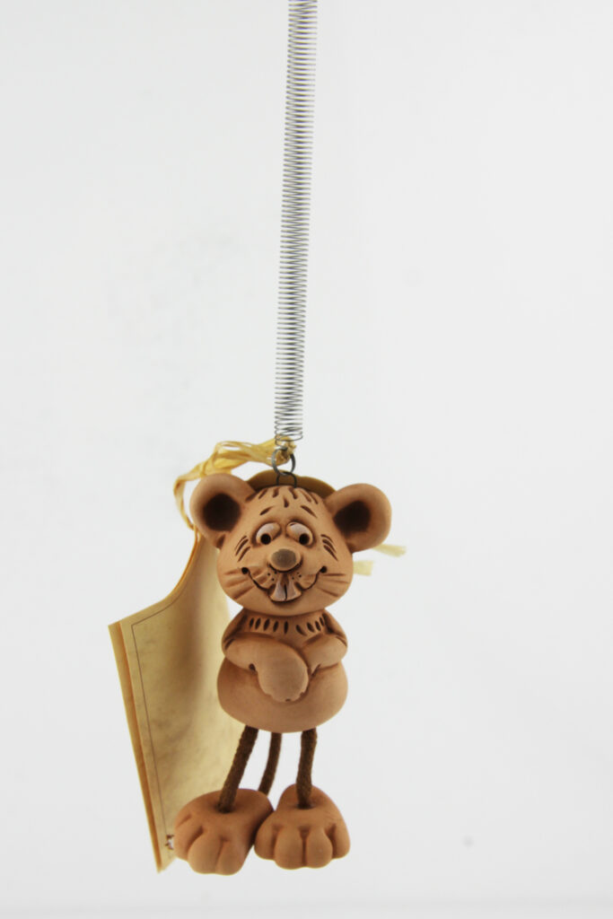 Keramik Schwingfigur - Freche Tiere mit Sprungfeder